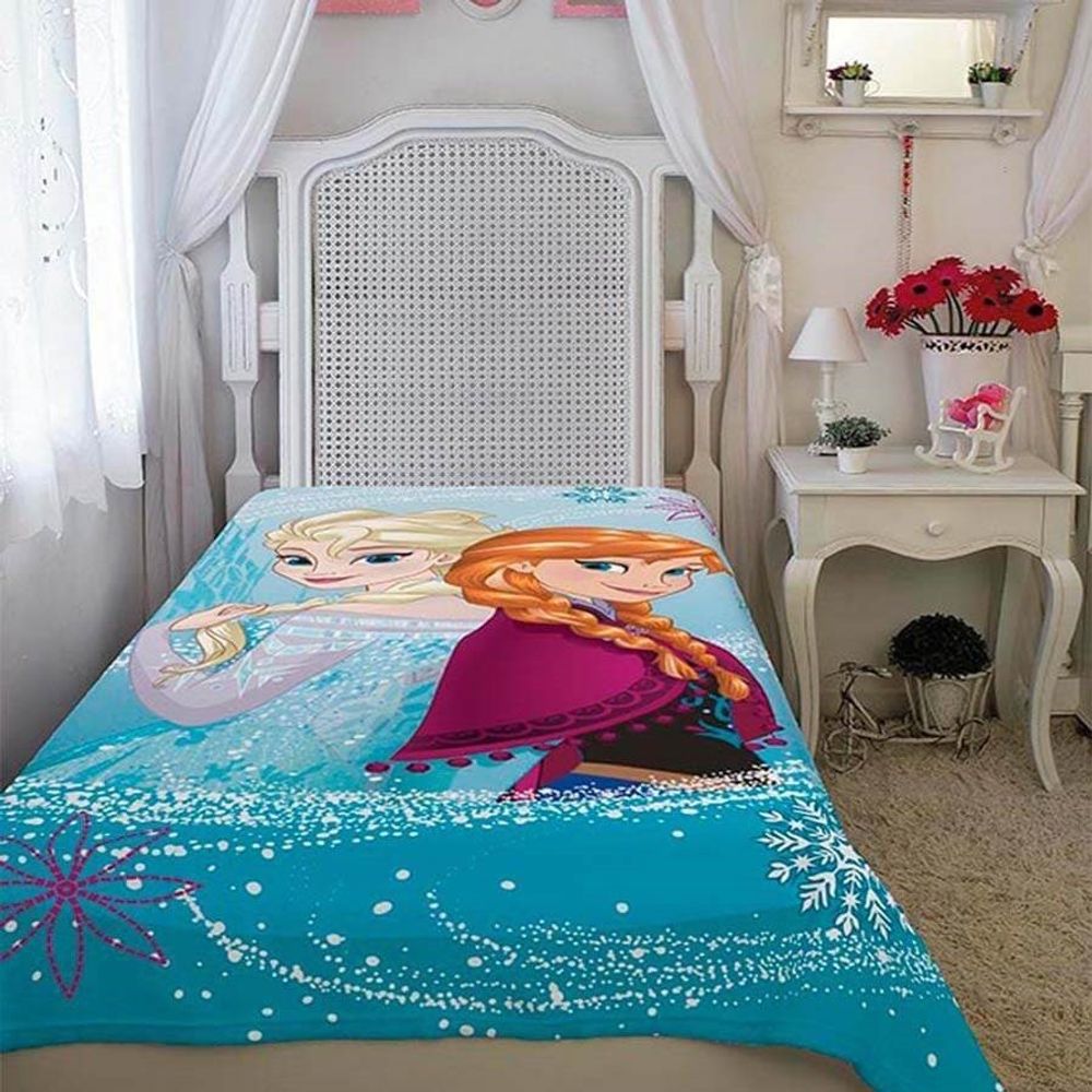 Manta Fleece Frozen 1,50m x 2,20m - Lepper - sacaria