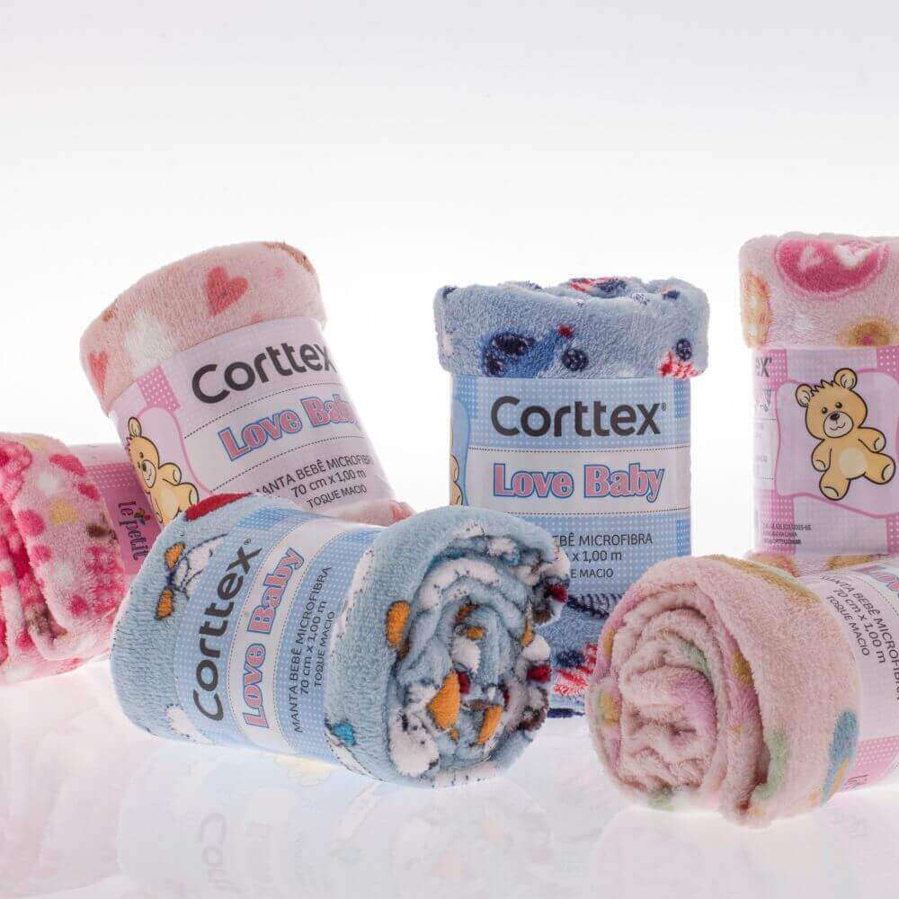 Manta Bebê de Microfibra Love Baby Estampada Sortidas 70cm x 1,00m ...