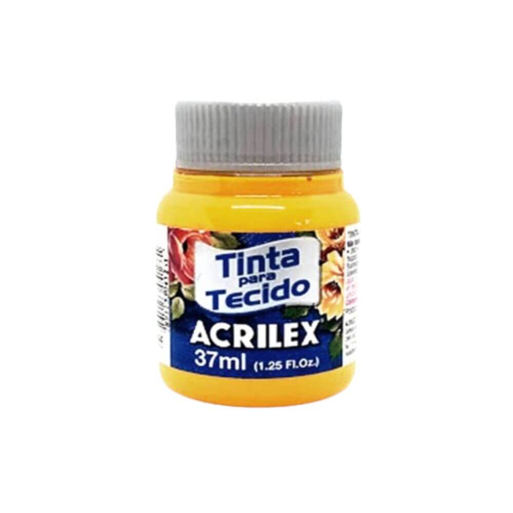 Kit Tinta para Tecido 37ml com 6 cores - Acrilex - sacaria